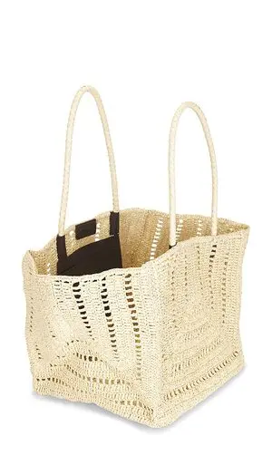 Madewell Large Eyelet Raffia Tote