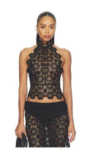Lioness Trophy Halter Top In . Also - Black