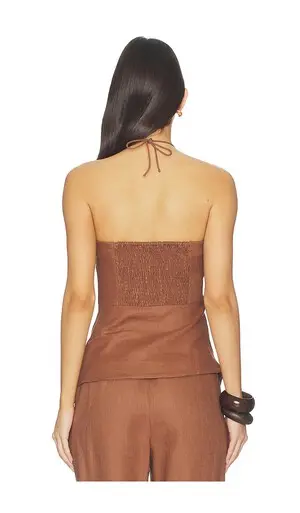 Faithfull The Brand Amaia Top In . Also - Chocolate