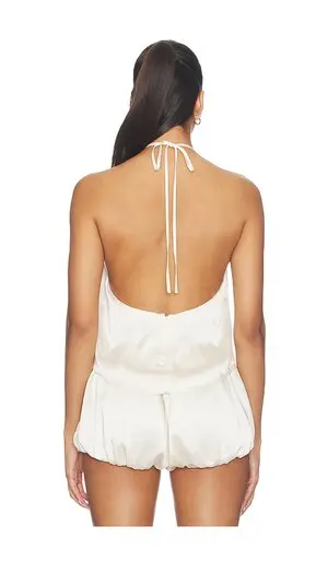 SEROYA Beckham Halter Neck Top - Ivory