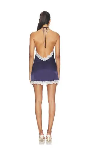 SNDYS. Aurelie Mini Dress With Lace Trim