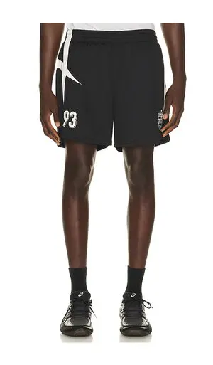 REPRESENT Star Football Panelled Shorts In . Also - Black