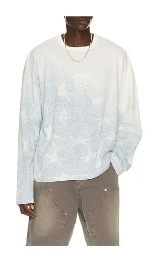 REPRESENT Usa Football Long Sleeve Top In . Also - Blue