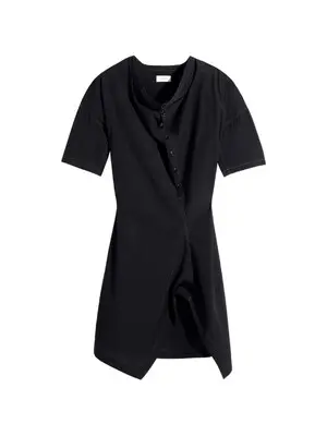 LEMAIRE Cotton Short Dress - Black