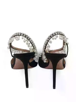 AQUAZZURA Embellished Slingback Pumps