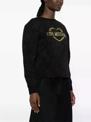 Moschino Logo-print Sweatshirt - Black