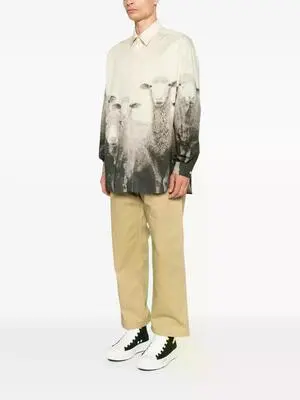 Moschino Print-detail Long-sleeve Shirt