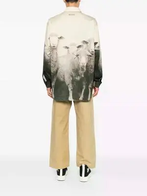 Moschino Print-detail Long-sleeve Shirt