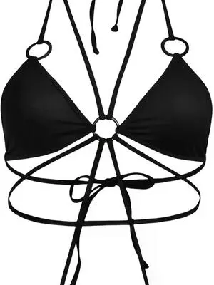 AMIR SLAMA Ring-detail Halterneck Swimsuit