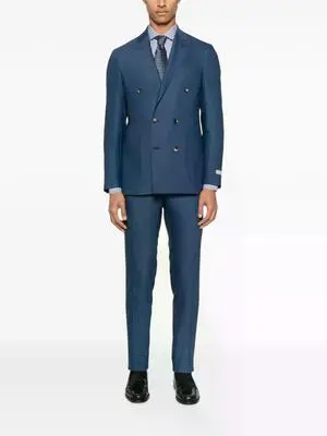 BARBA NAPOLI Striped-print Long-sleeve Shirt