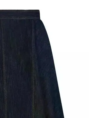 PATOU Handkerchief-hem Denim Midi Skirt