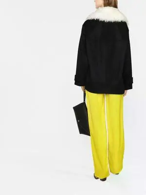 Stella McCartney Faux-fur Collar Wool Coat