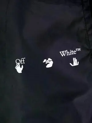 Off-White Diagonal Stripe Swimming Shorts