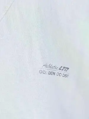 GOLDEN GOOSE Logo-print Raw-edge T-shirt