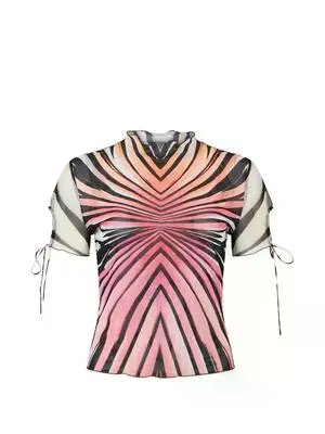 Roberto Cavalli Zebra-print T-shirt - Orange