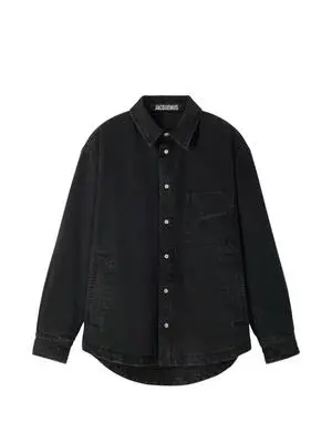 Jacquemus Denim Button-up Shirt - Black
