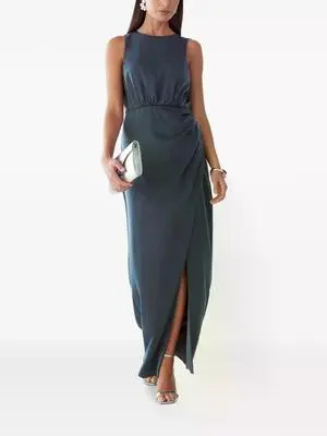 ST MRLO Gathered Wrap-style Maxi Dress