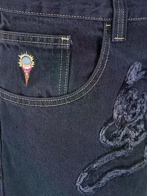 ICECREAM Running Dog Embroidered Jeans