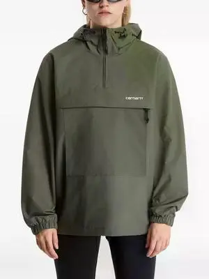 Carhartt Work In Progress Logo-print Hooded Windbreaker