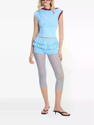 AXEL 113 Twisted-detail Draped Top