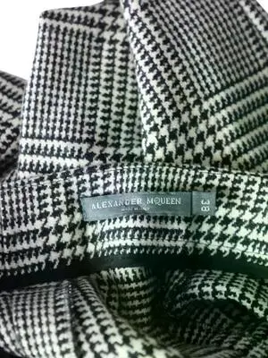 Alexander McQueen Houndstooth Wool Trousers