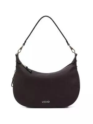 Liu Jo Grained Shoulder Bag With Logo Detail - Brown