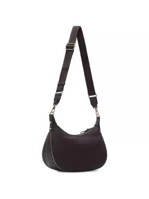 Liu Jo Grained Shoulder Bag With Logo Detail - Brown