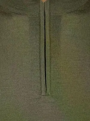 Canali Half-zip Ribbed-trim Sweater