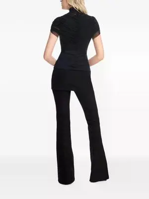 AXEL 113 Grace Mesh-panel Ruched Top