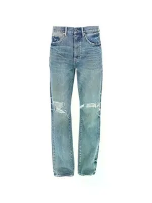 PURPLE BRAND Distressed Patchwork Jeans - Blue