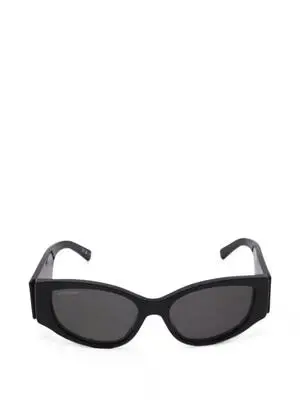 Balenciaga Bossy Round Sunglasses - Black