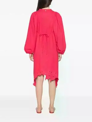 BLUGIRL Cut-out Floral Embroidered Midi Dress