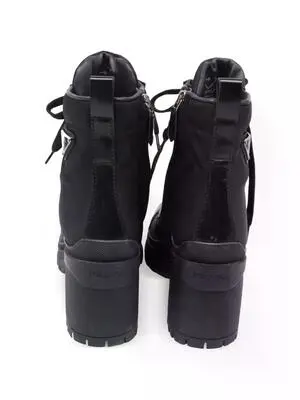 Prada Re-nylon Lace-up Ankle Boots