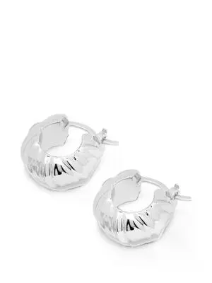 YOJ Kola Ribbed Hoop Earrings