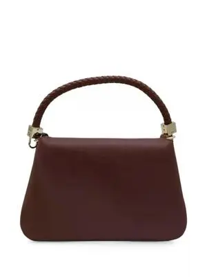 COCCINELLE Braided-handle Leather Shoulder Bag - Brown
