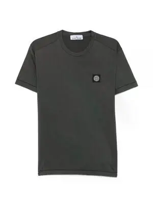 Stone Island Compass-patch Short-sleeve T-shirt - Grey