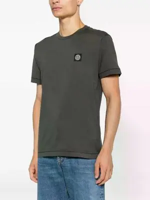 Stone Island Compass-patch Short-sleeve T-shirt - Grey
