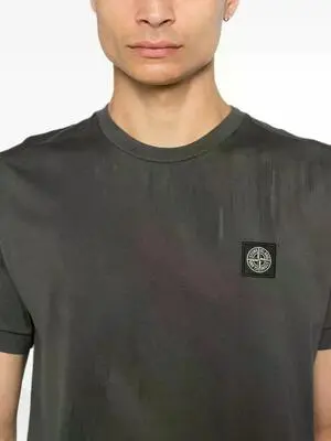 Stone Island Compass-patch Short-sleeve T-shirt - Grey