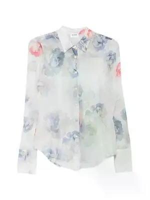 BLUGIRL Floral-print Shirt - Blue