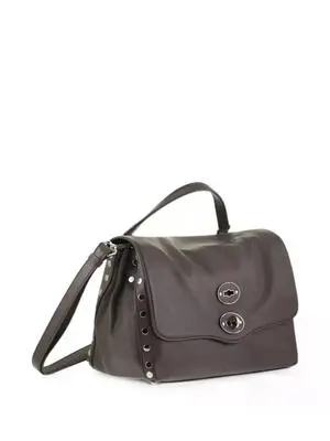 ZANELLATO Small Postina Stud-embellished Leather Tote Bag - Brown