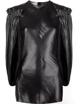 Stella McCartney Pleated Cut-out Sleeves Blouse - Black