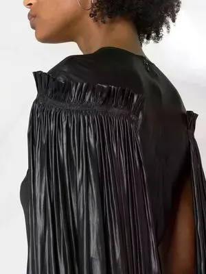 Stella McCartney Pleated Cut-out Sleeves Blouse