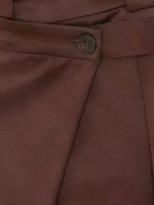 Pinko Asymmetrical Waistband Pleated Trousers