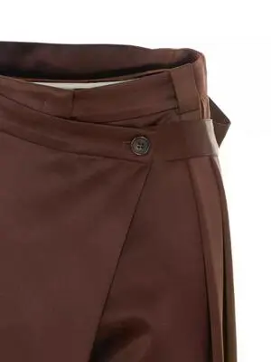 Pinko Asymmetrical Waistband Pleated Trousers