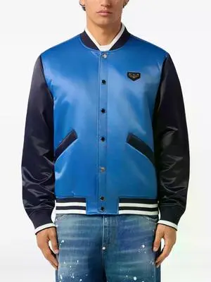 Philipp Plein Satin College Bomber Logo