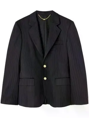 Palm Angels Pinstripe Wool Single-breasted Blazer