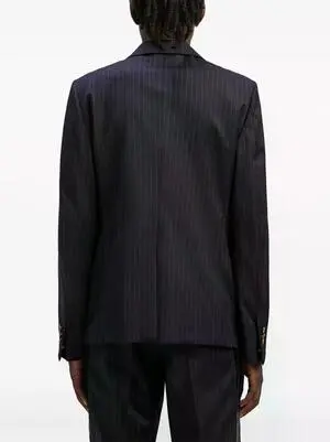 Palm Angels Pinstripe Wool Single-breasted Blazer