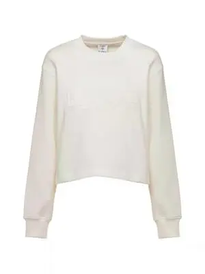 Casablanca Logo-embroidered Cropped Sweater - Neutrals