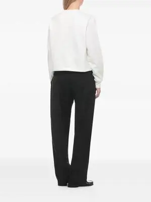 Casablanca Logo-embroidered Cropped Sweater
