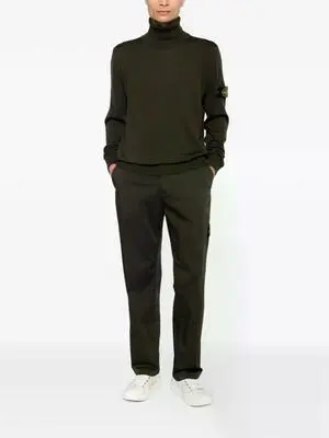 Stone Island Logo-patch Roll-neck Sweater